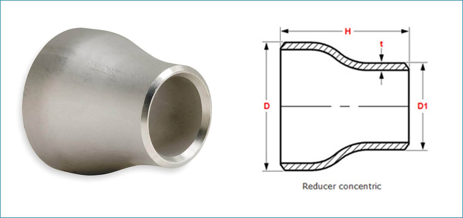 Buttweld Concentric Reducer SS Butt Weld Reducer Concentric Pipe Reducer